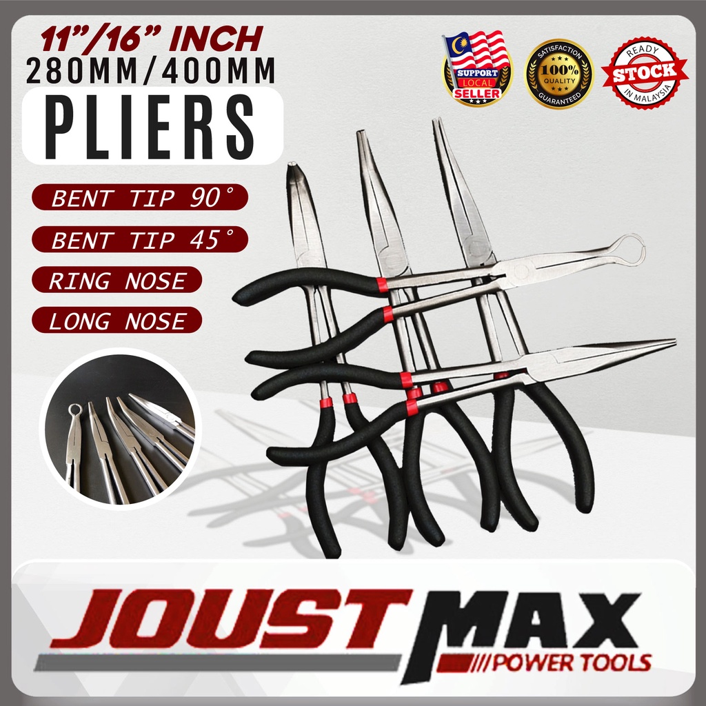 11INCH 16INCH Extra Long Nose Plier Straight 45 degree 90 degree O ...