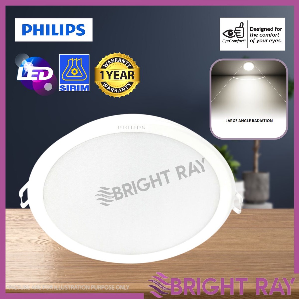 [SIRIM] PHILIPS MESON LED DOWNLIGHT 13W / 17W Recessed Downlight Lampu ...