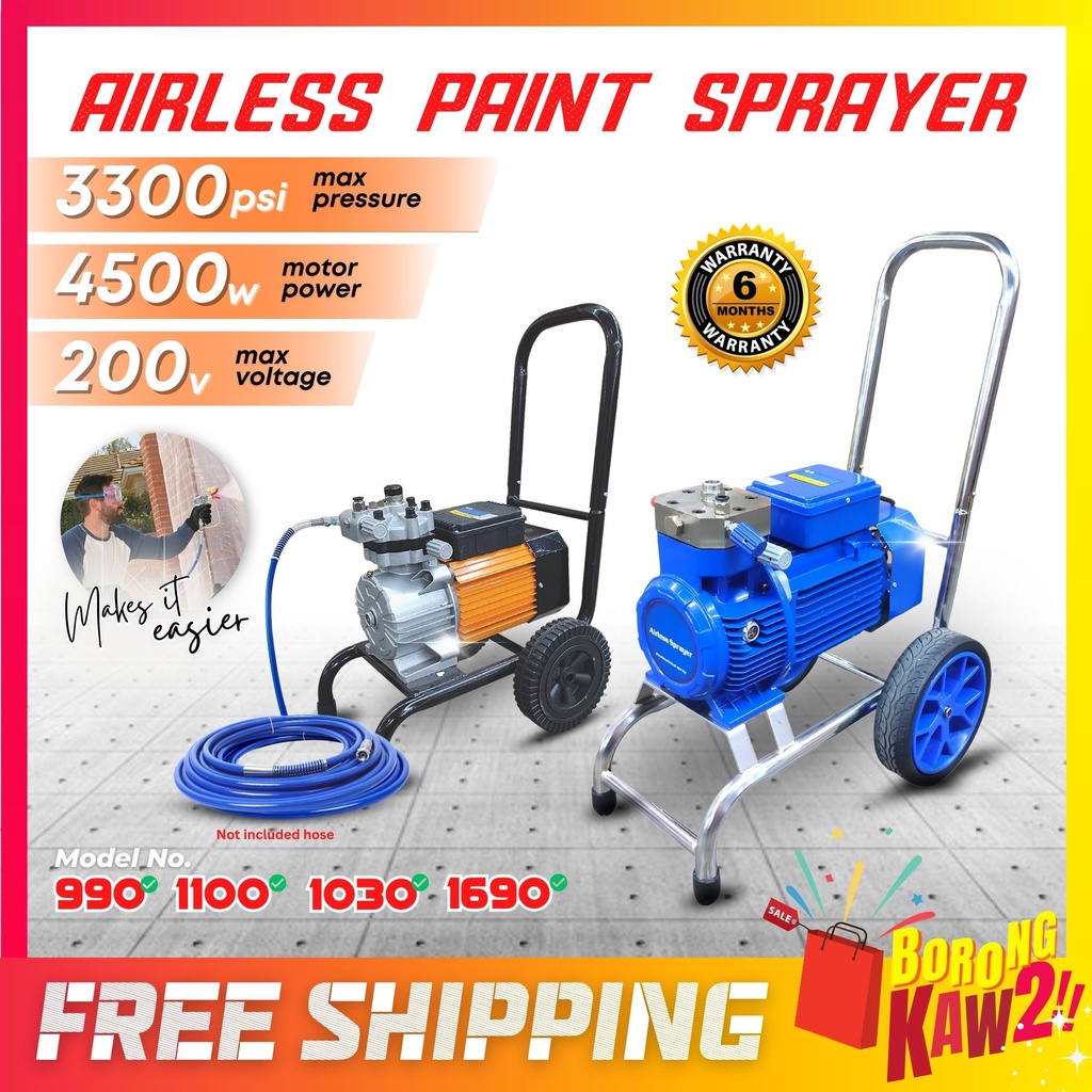 Airless Paint Spray Machine Electric High Pressure Stainless Steel Pump ...