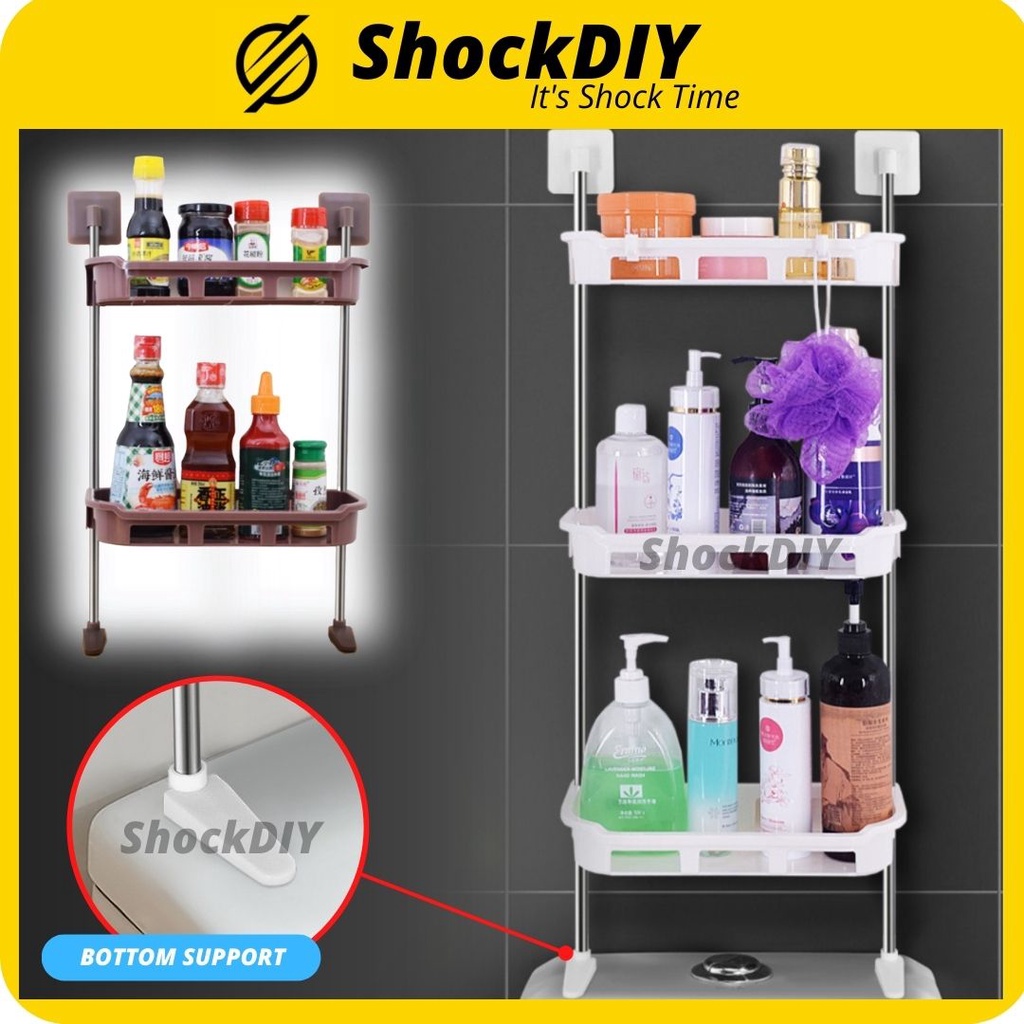 Toiletries Rack Toilet Storage Drain Rack Kitchen Storage Bathroom Rack ...