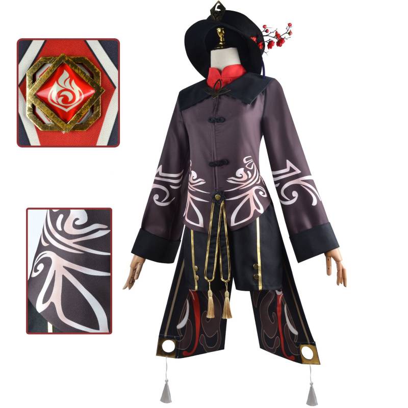 Authentic Impact Genshin Hu Tao Costume For Halloween And Cosplay ...