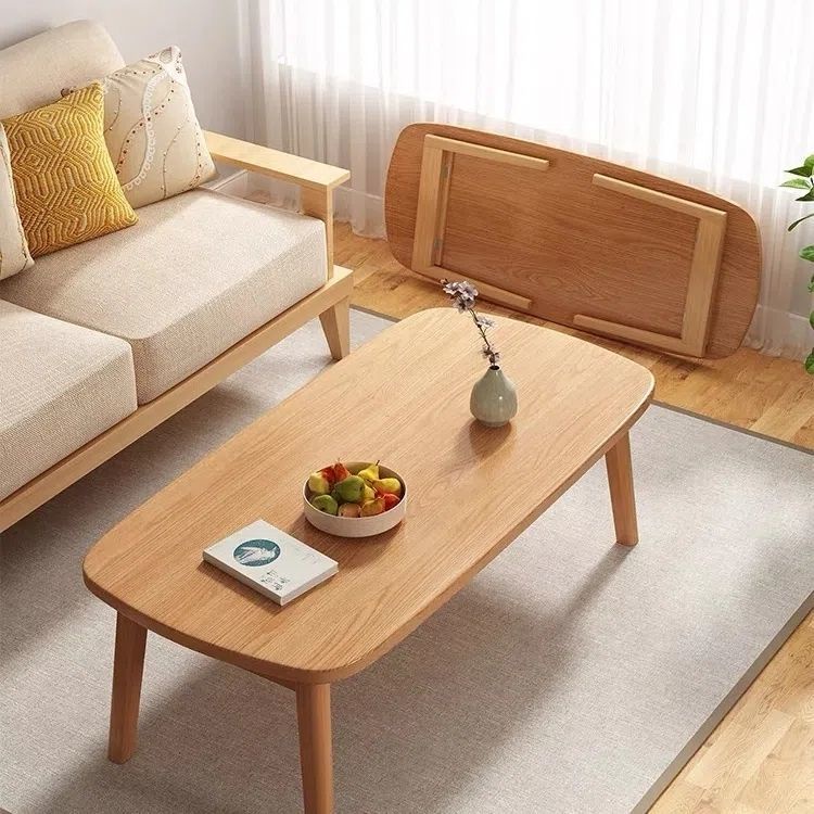 Foldable Banquet Table Outdoor Camping Portable Solid Wood Coffee Table ...