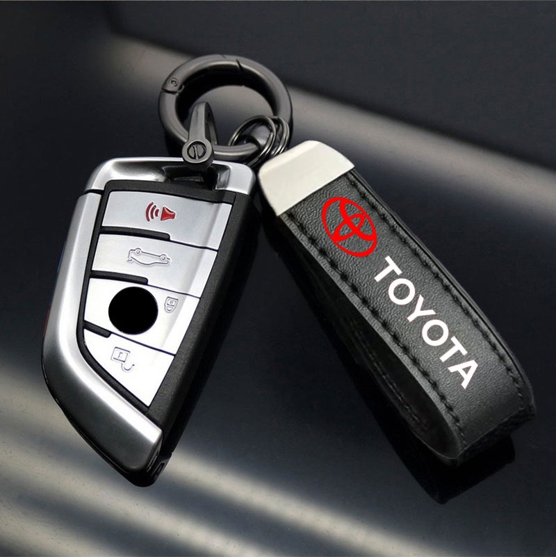 Toyota TRD Sport Car Keychain Leather Key Chain Key Ring For VIos Yaris ...