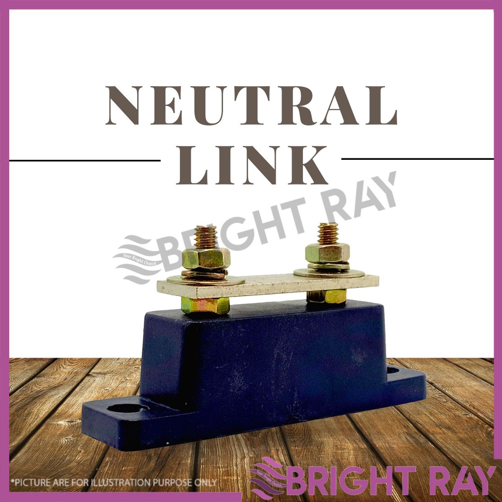 2 Screw Neutral Link Bolt & Nut For MCCB 2 Bolt Nut With Plate ...