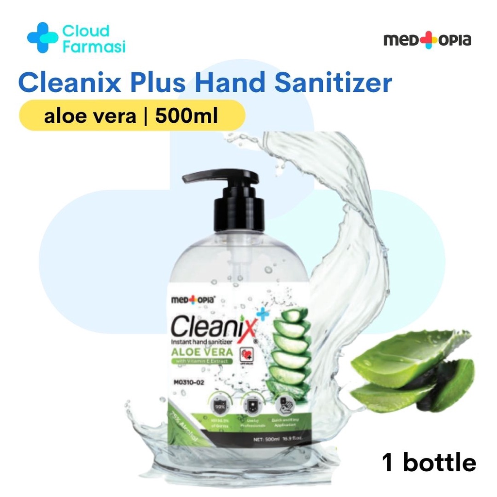 [Cloud Farmasi] Medtopia Cleanix Plus Instant Hand Sanitizer 500ml ...