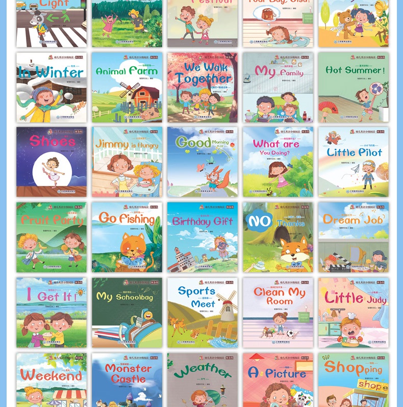 READY STOCK !! 60 Book/Set Preschool English Story Picture Book Early ...