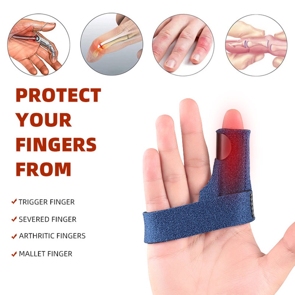 SPOSAFE 1Pcs Adjustable Finger Splint Brace finger sleeve finger ...