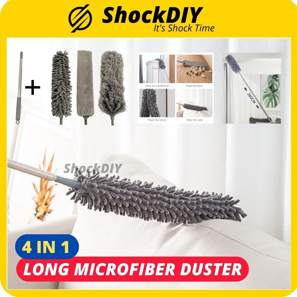 Telescopic Pole Dust Cleaner Extendable Rod Telescopic Rod Feather ...