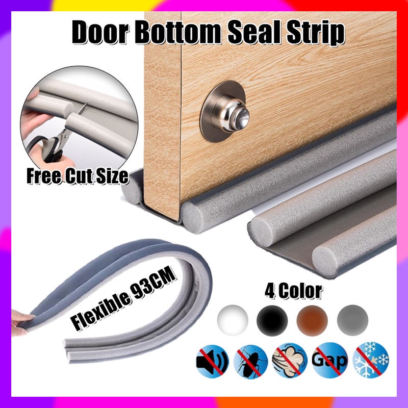 93CM Door Bottom Gap Seal Strip Blocks Out Insects Dust Door Stopper ...