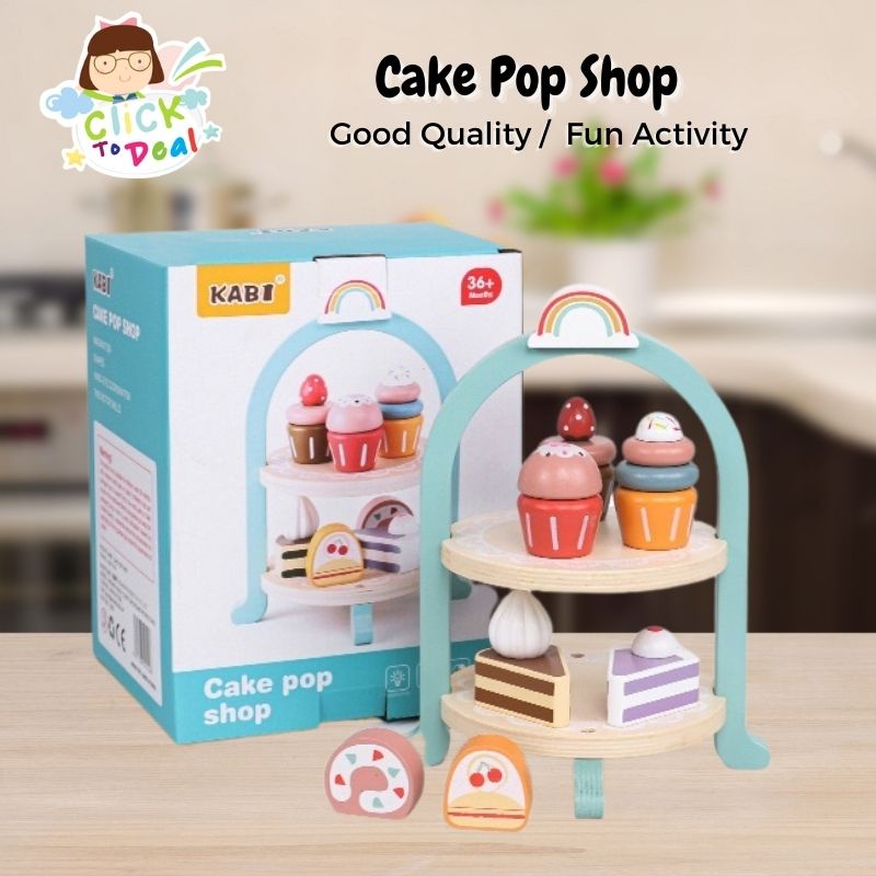 Tea Time Dessert Tower Afternoon Tea Party Play set Pretend Play High ...