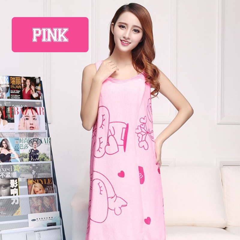 𝗦𝗧𝗥𝗢𝗡𝗚 𝗔𝗕𝗦𝗢𝗥𝗕𝗘𝗡𝗧 》Microfiber Wearable Bath Towels Quick Drying Night Wear Pajamas Bathrobe Towel ...