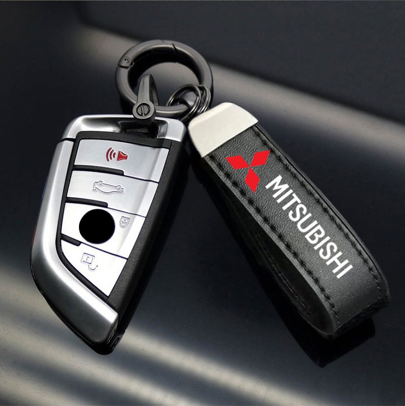 Mitsubishi Car Keychain High Grade Leather High Quality Key Chain For ...