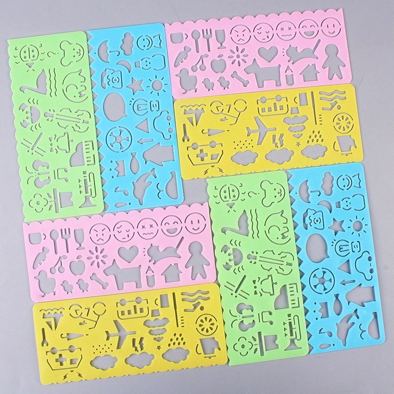 4 In 1 Drawing Ruler Set Flexible DIY Art Craft Tool Kids Children ...