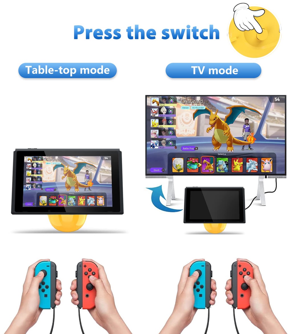 Pikachu TV Docking Station for Nintendo Switch & Switch Oled Charging ...