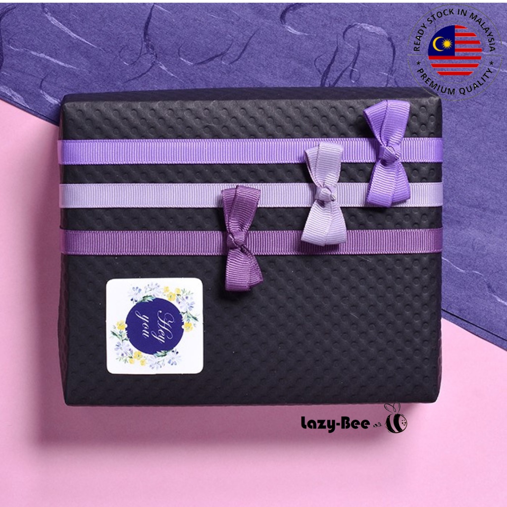 LAZY BEE 5 meter Purple Violet Orchid Lilac Grosgrain Ribbon Reben Door ...