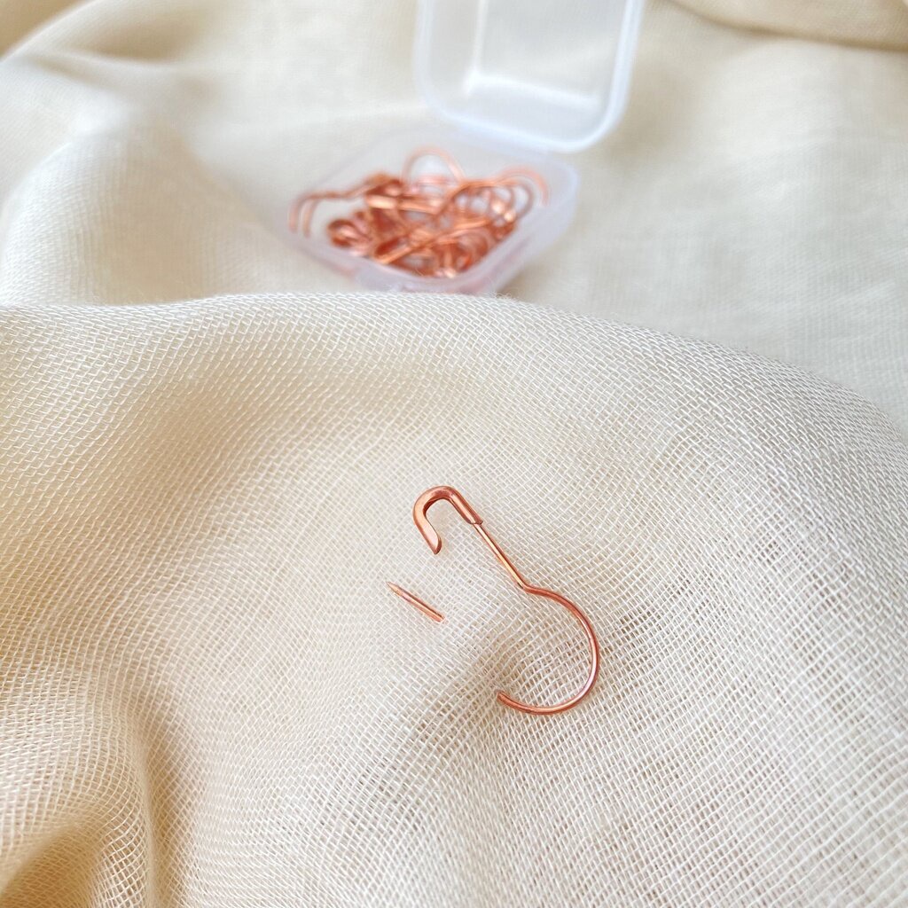 100Pcs/Set Colorful Metal Brooches Fixed Anti-slip Pins Diy Marker ...