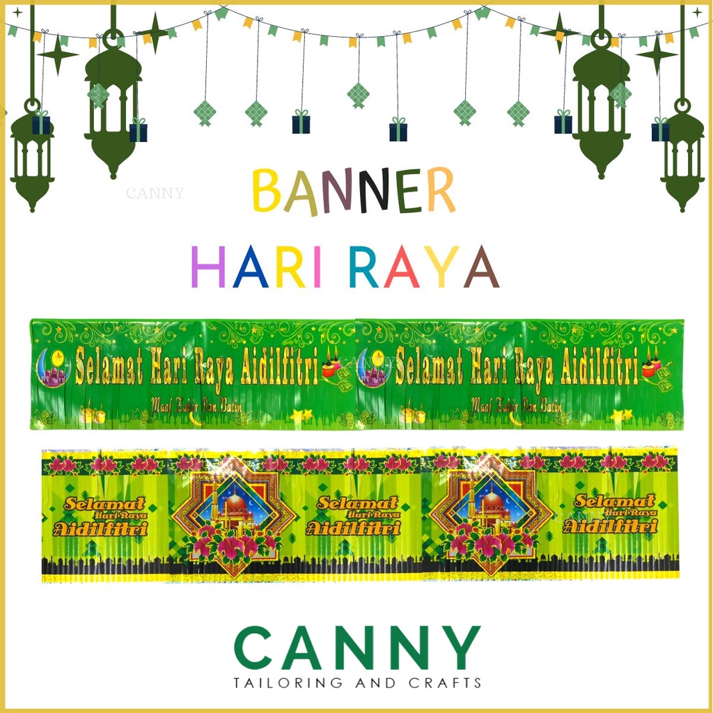 [Hari Raya ] Banner Hari Raya Berjurai 2 Meter,1.8 Meter Banner Hiasan ...