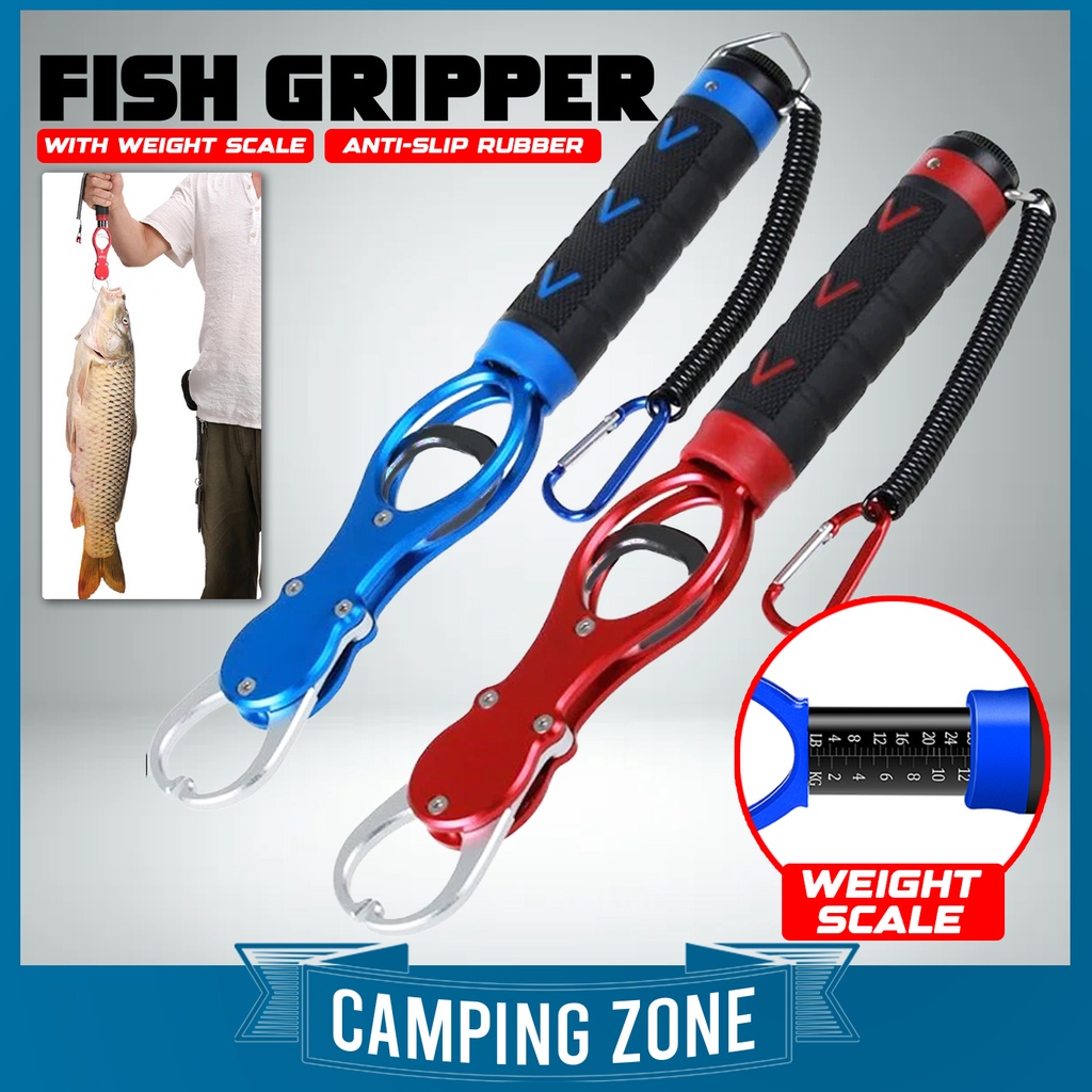 Fish Gripper With Weight Scale Fish Lip Gripper Fishing Penyepit Ikan ...