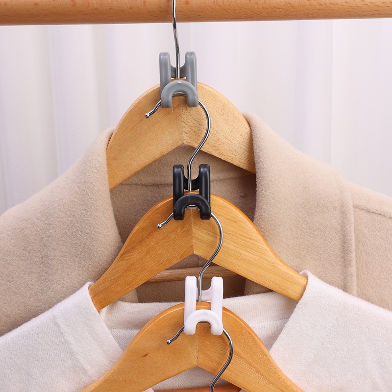 Stainless Steel Hanger Hooks Space Saving Cascading Hangers Connection ...