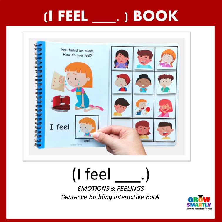 SENTENCE BUILDING Emotions Interactive Book Busy Book Quiet Book ...