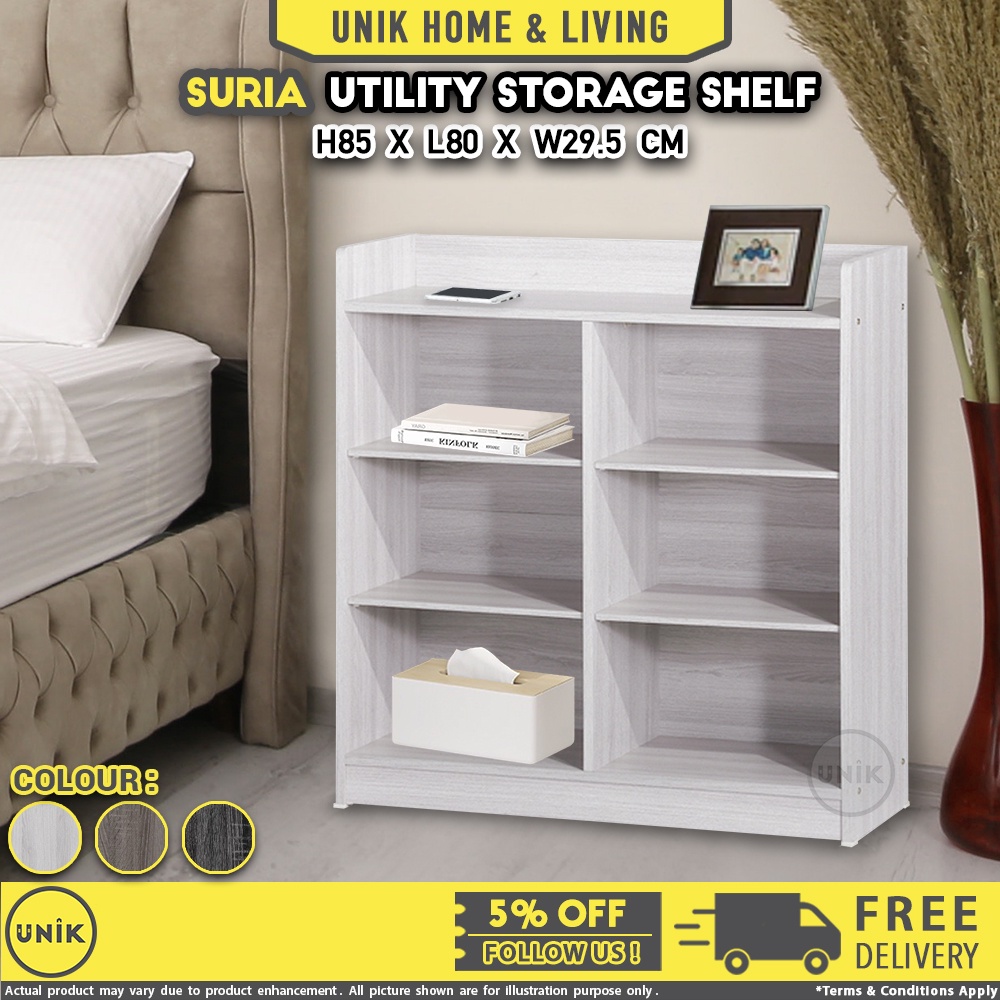 [UNIK] Suria Multipurpose Utility Storage Shelf Cabinet Side Table ...