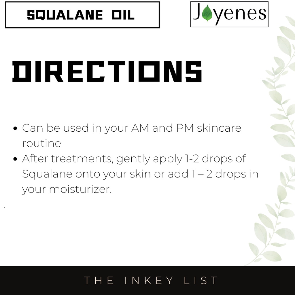 The Inkey List Squalane Oil (30ml) | Shopee Malaysia