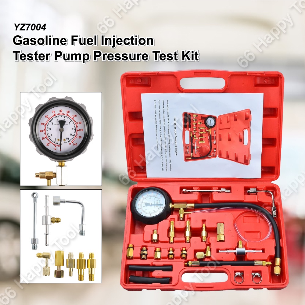 Gasoline Fuel Injection Tester Pump Pressure Test Kit Oil Combust ...