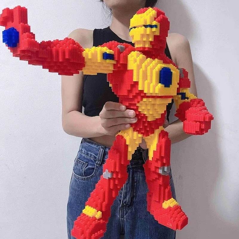 lego Iron Man Building Block Toys Spiderman Insert Educational Children ...