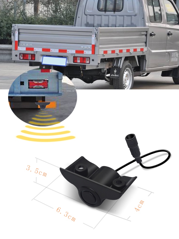 24V Truck Parking Sensor 4 Kit Backup Radar Reversing Sensor LCD ...