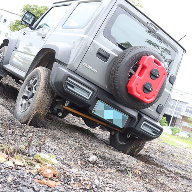 Auxiliary 6L 10L Fuel Tank Spare Tire Bracket Mounted Garnish Oil ...