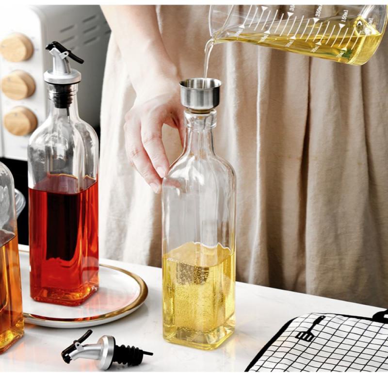 Mini Stainless Steel Wine Bottle Funnel Oil Water Hopper Small Mouth ...
