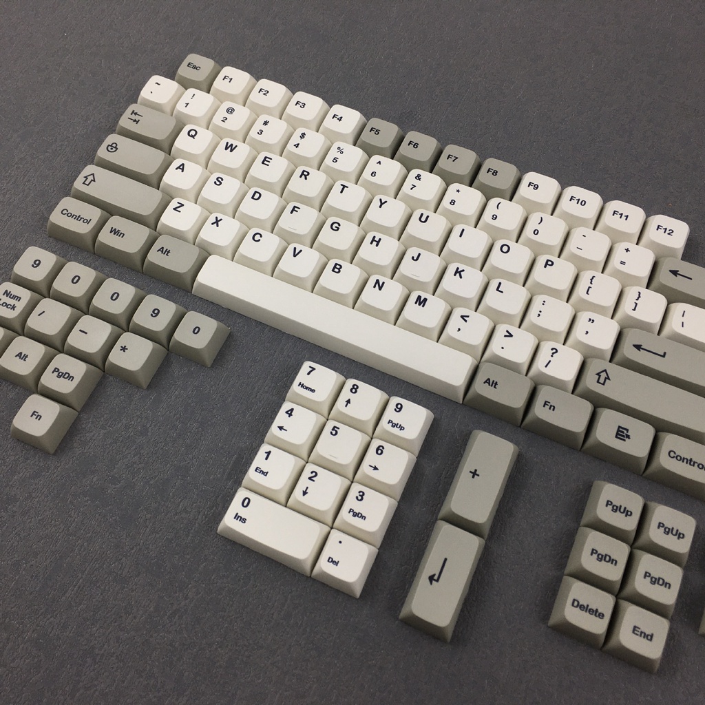 Thermal sublimation key cap retro Theme white grey color matching theme ...