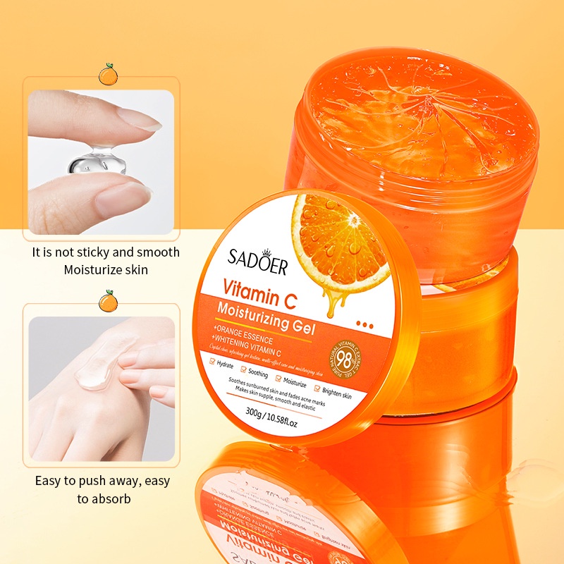 ROREC SADOER Vitamin C Moisturizing Gel Rejuvenating Refreshing Hydrating Aloe Vera Gel 300g ...