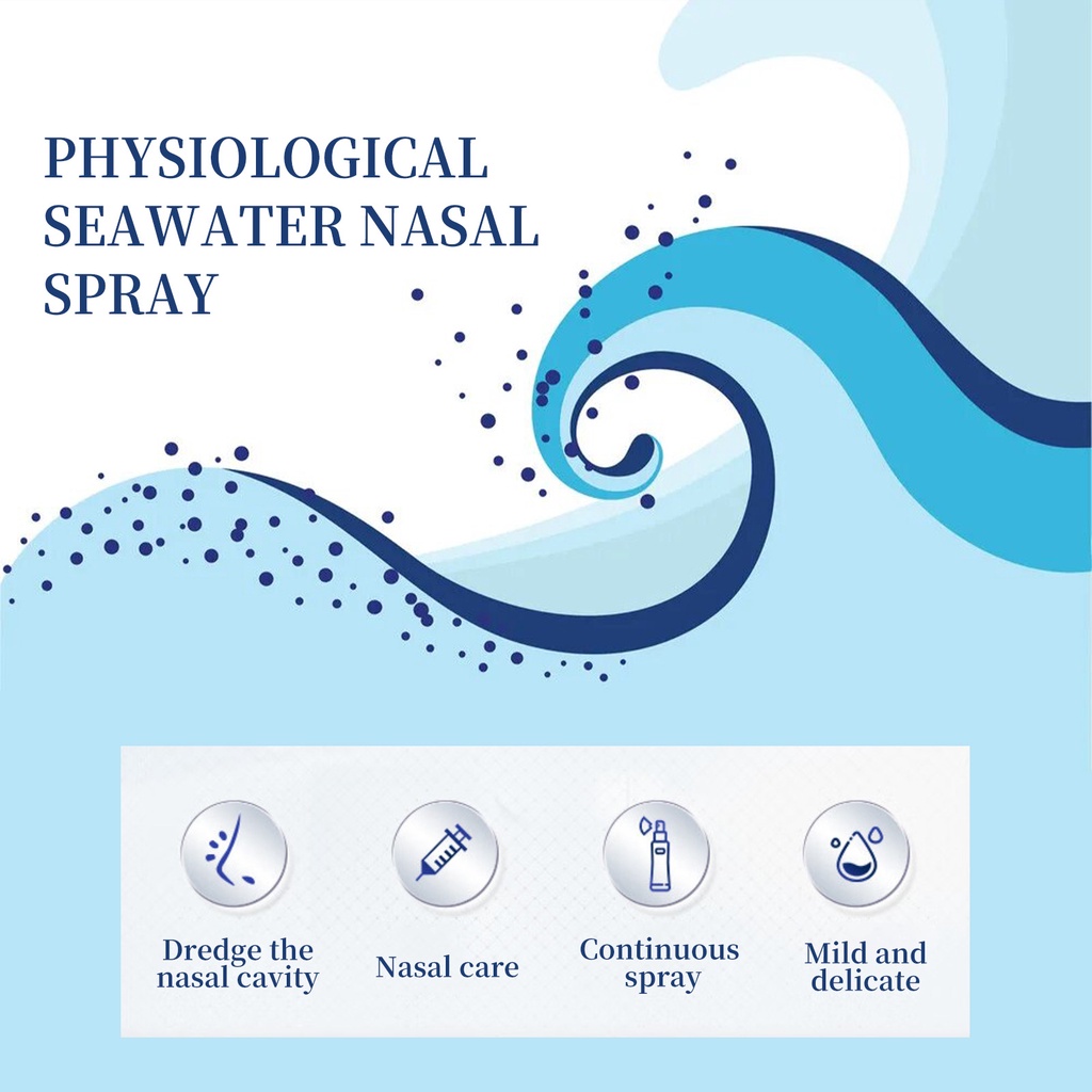 Physiological Seawater Nasal Spray Saline Nasal Moisturizing Spray Fast ...