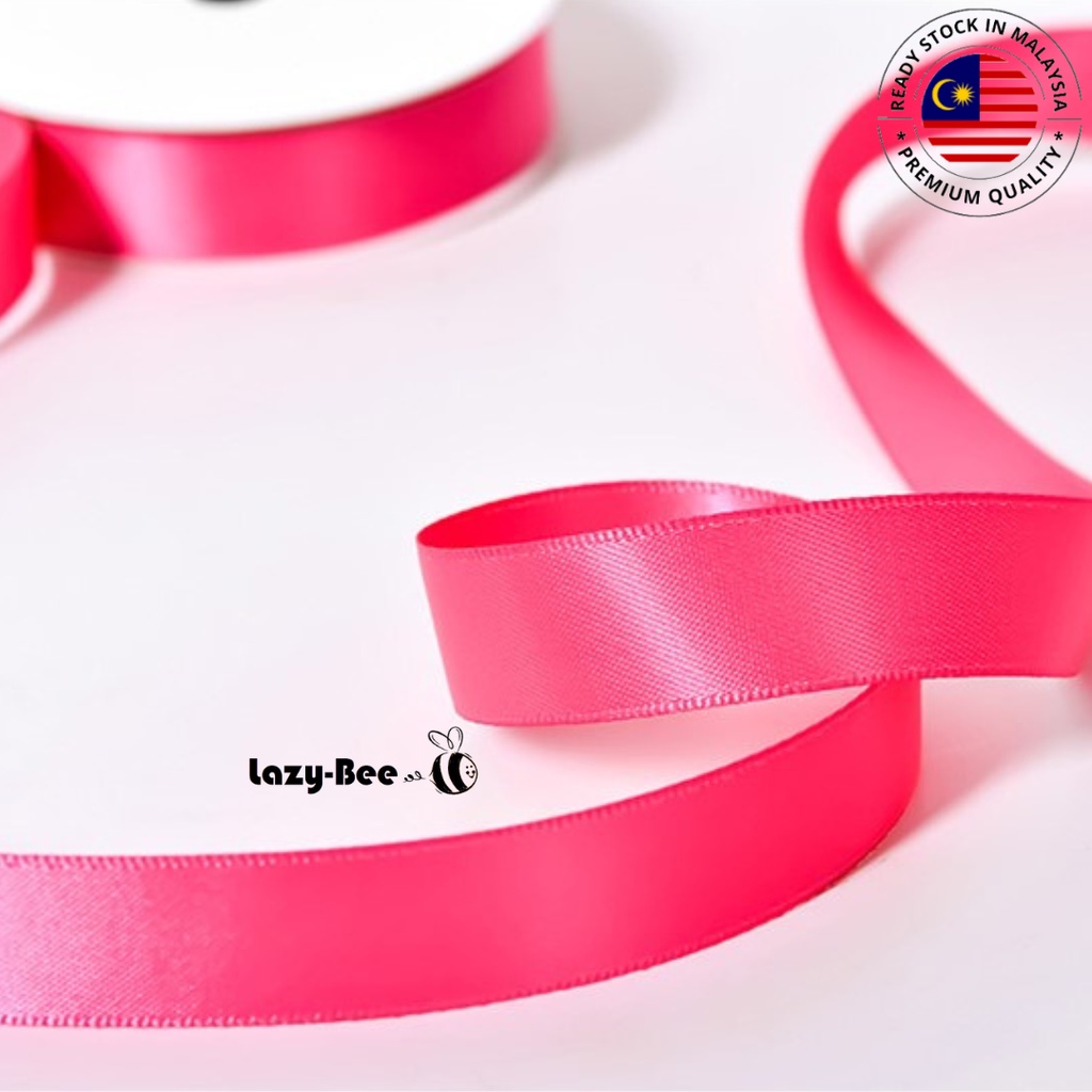 RED PINK MERAH 5 Meter 2.5cm 3.8cm 5cm Premium Quality Double Faced ...