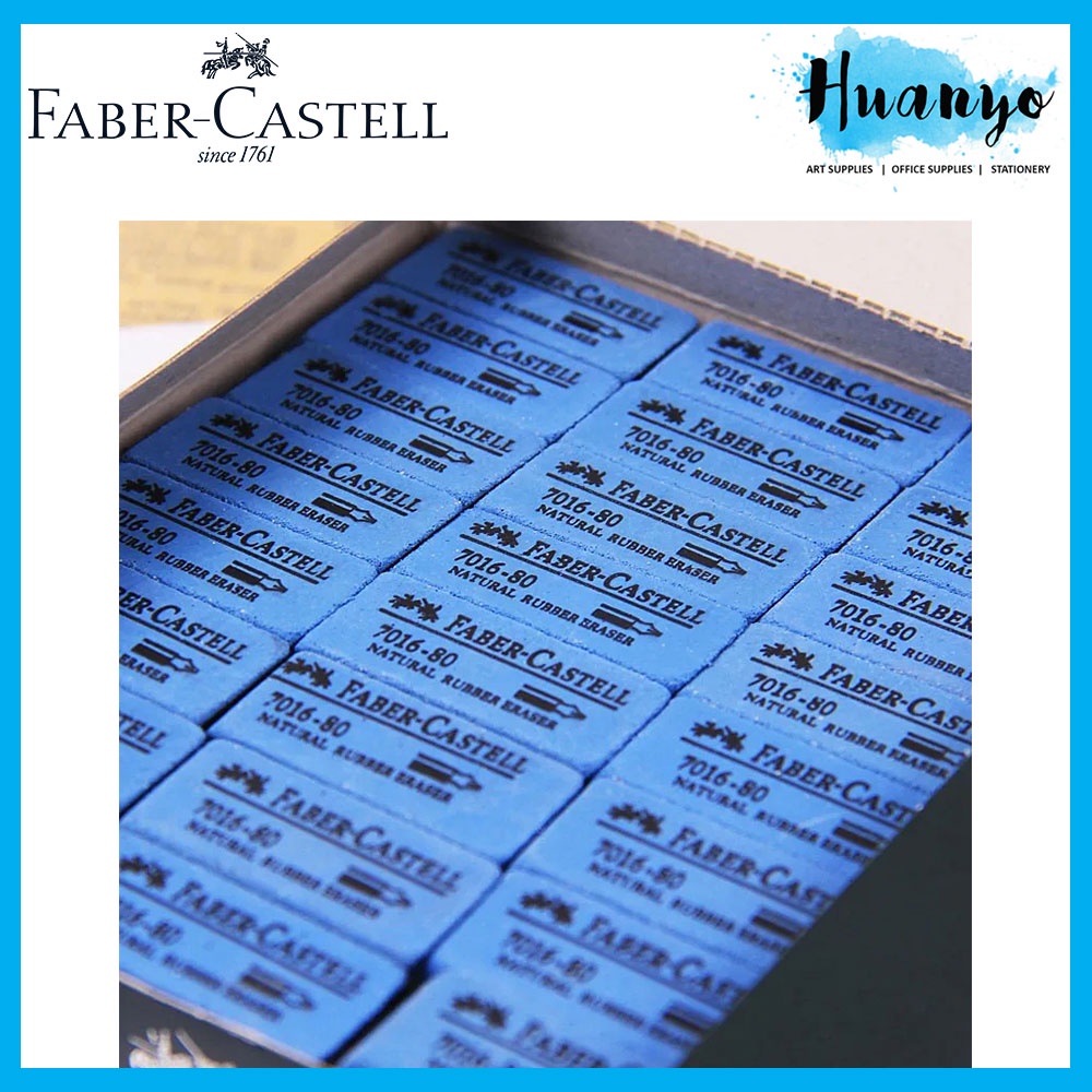 Faber-Castell Natural Latex Free Colour Pencil & Pen Ink Rubber Sand ...