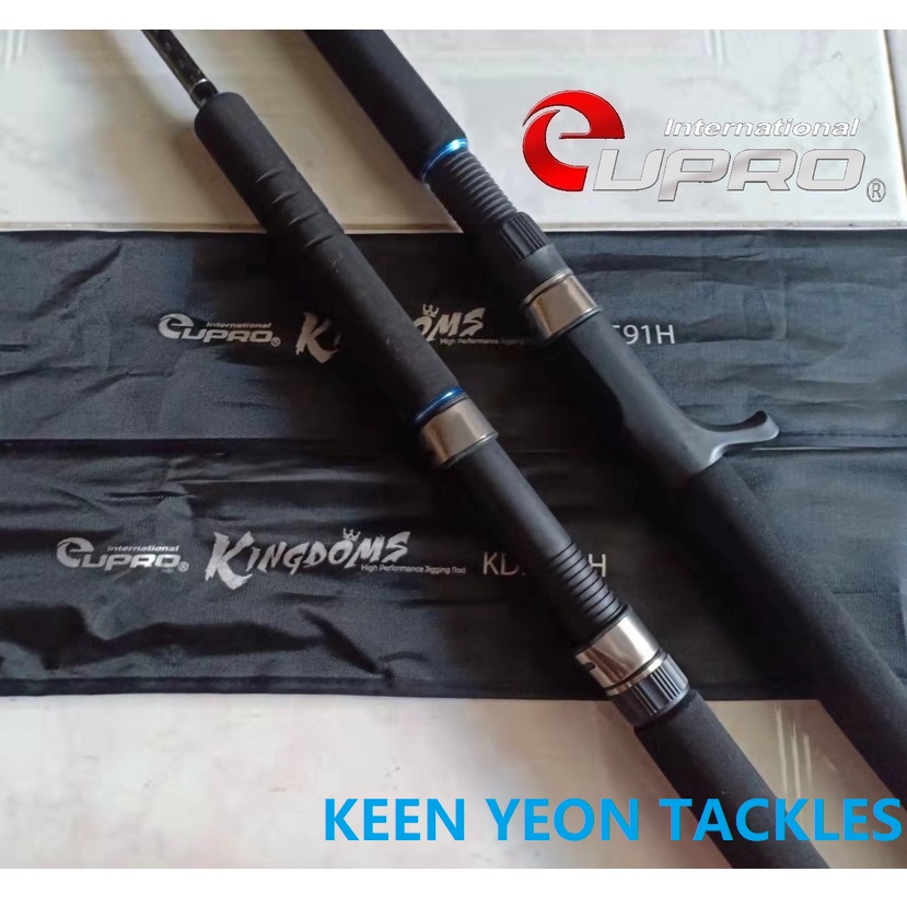 EUPRO KINGDOMS JIGGING FISHING ROD ( SPINNING/ BAITCASTING ) | Shopee ...