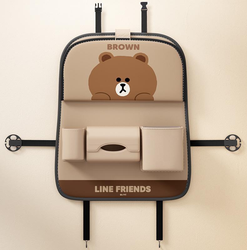 [LINE FRIENDS] Car seat back storage bag, seat back hanging bag, car ...