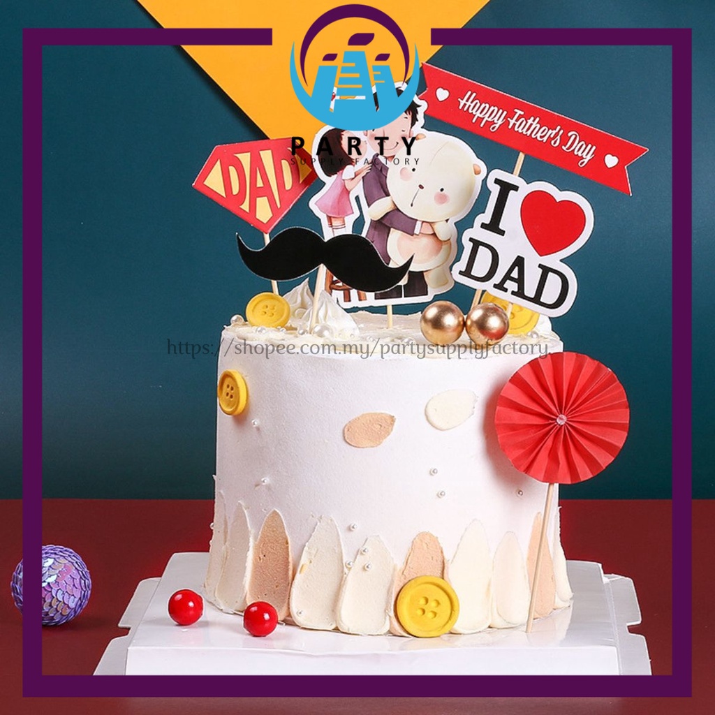 (1Set) Happy Father's Day Topper / Father's Day Topper / Best Dad ...