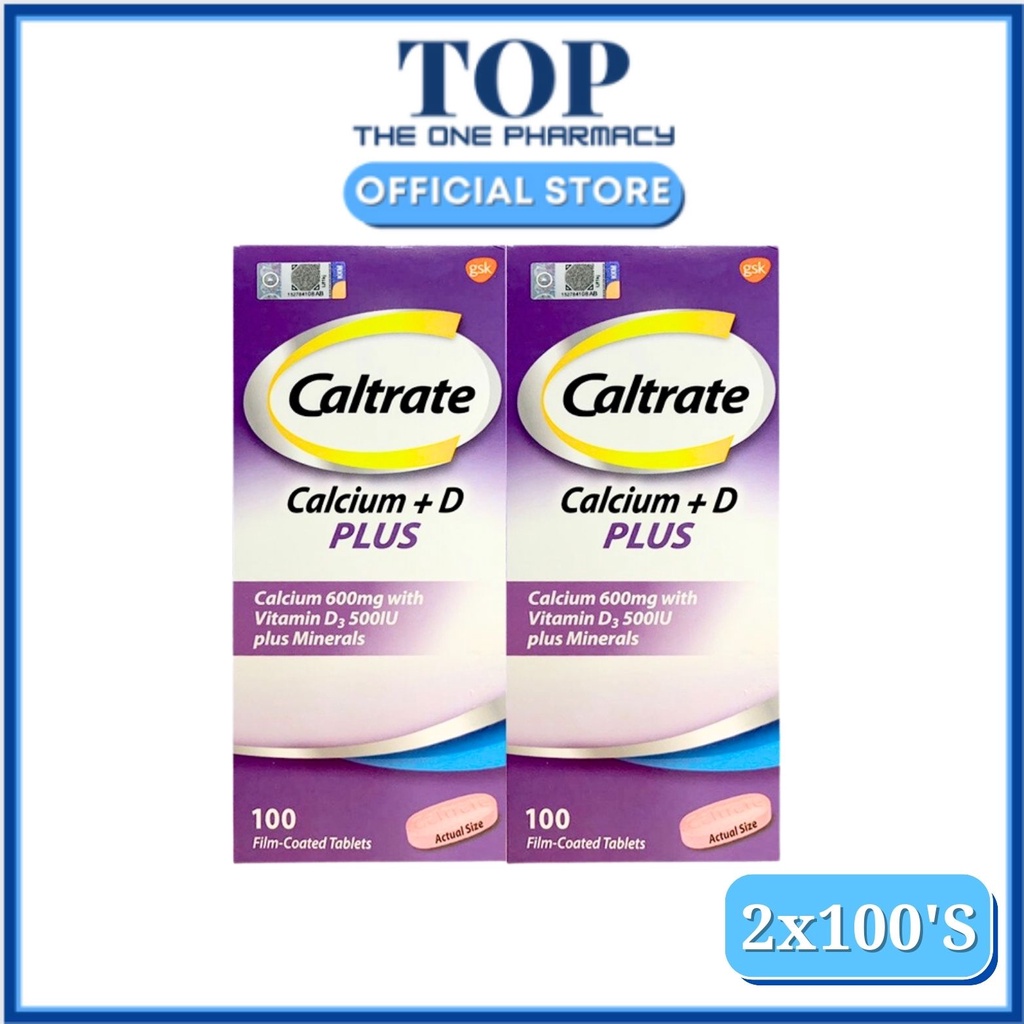 Caltrate Calcium + D Plus (60's / 100's / 2X100's) | Shopee Malaysia
