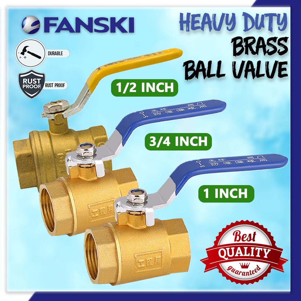 1/2 3/4 1 Inch Brass Ball Valve Brass Fitting Ball Mini Water Pipe ...