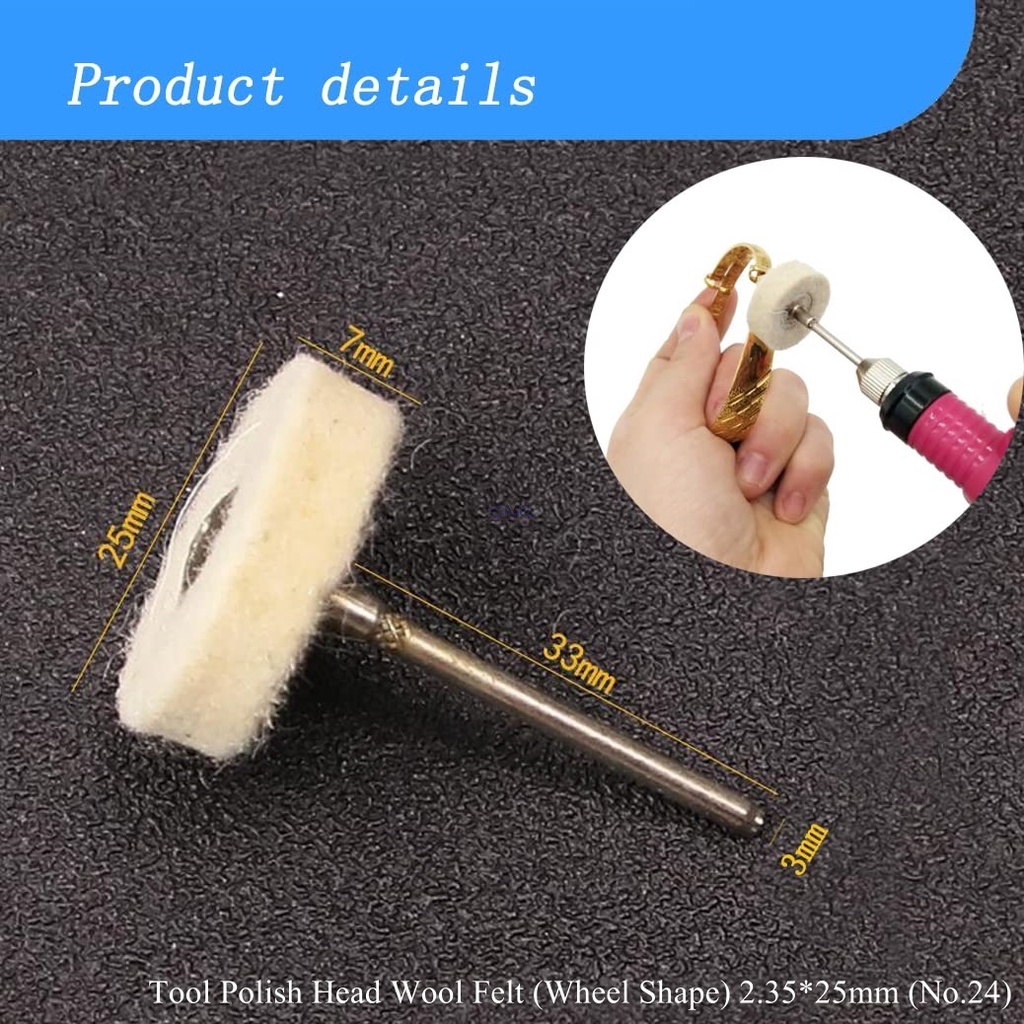 Tool Polish Head 2.35 (Sheep Fur Ball #21 #23 Polishing Heads Polish ...