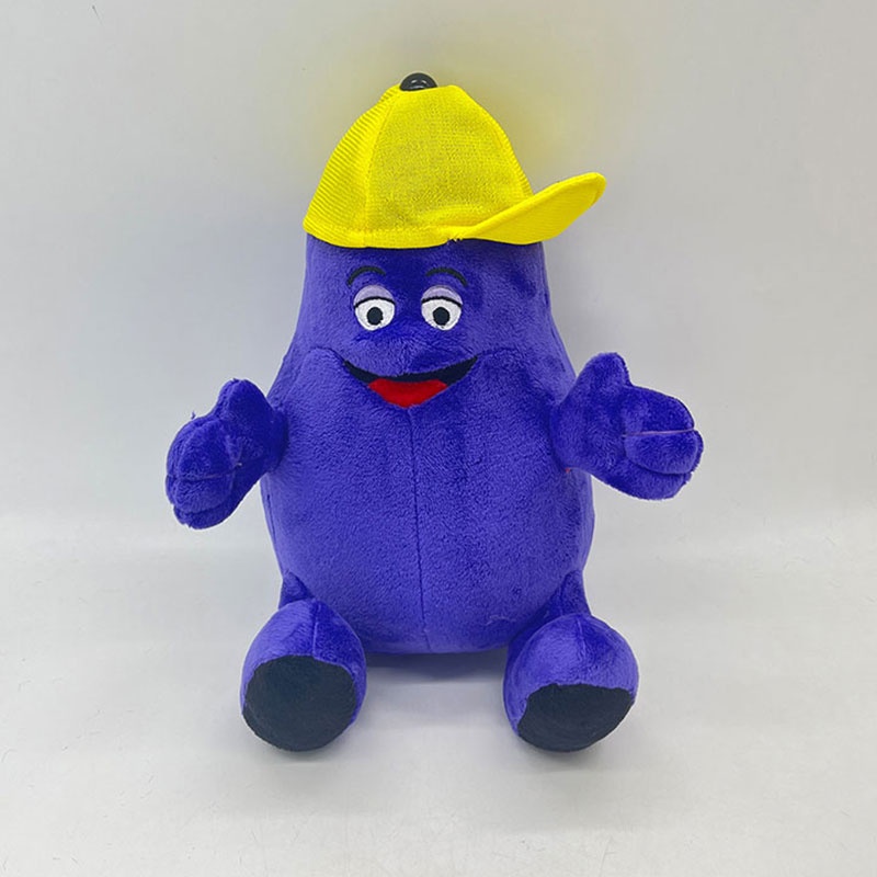 Grimace Shake Yellow Hat Plush Toy Cartoon Animal Design 18cm Height ...
