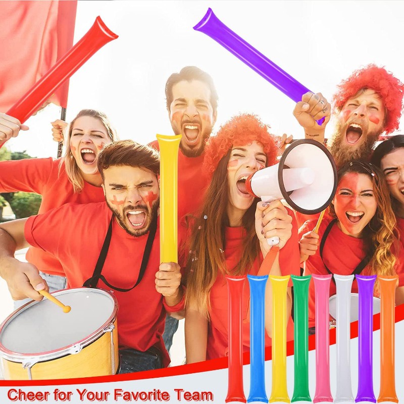 Long Thick Thunder Inflating Sticks / Colorful Inflatable Sticks ...