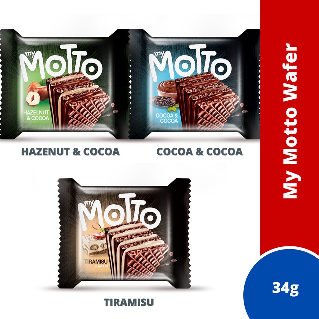 My Motto Crispy Cocoa Wafer 34g | Shopee Malaysia