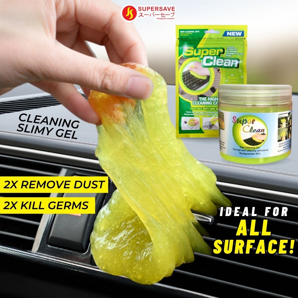 SUPERSAVE Slimy Super Cleaning Gel Jelly for Computer Keyboard Car Air ...