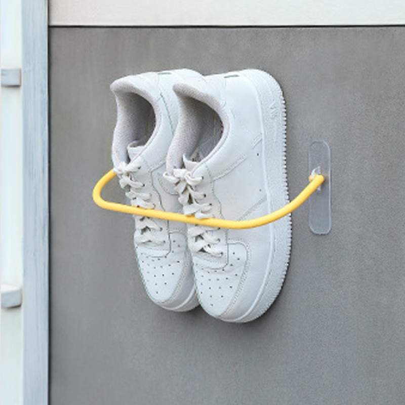 Wall-mounted Non-punched Slipper Holder / Space-saving Simple Slipper ...