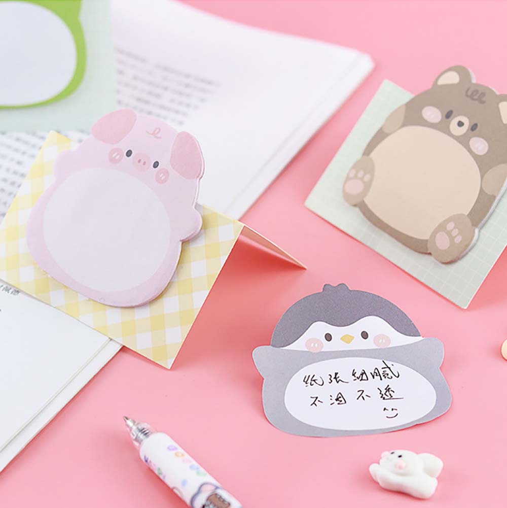 Cute Animals Standing Memo Sticky Notes Self-adhesive Notepad Memo Pad ...