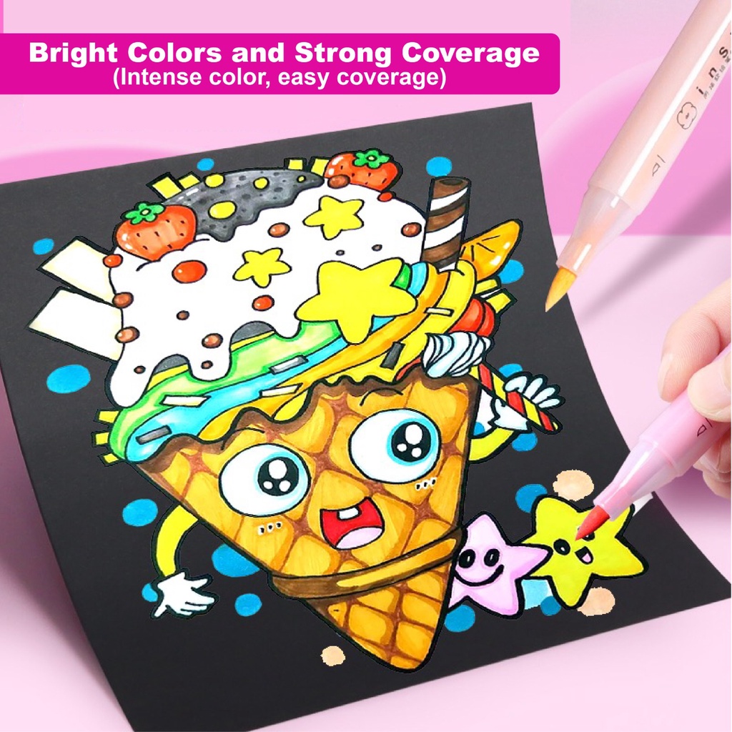 Waterproof Acrylic Marker Pen 24/36/48 Colouring Pen DIY on Glass Stone ...