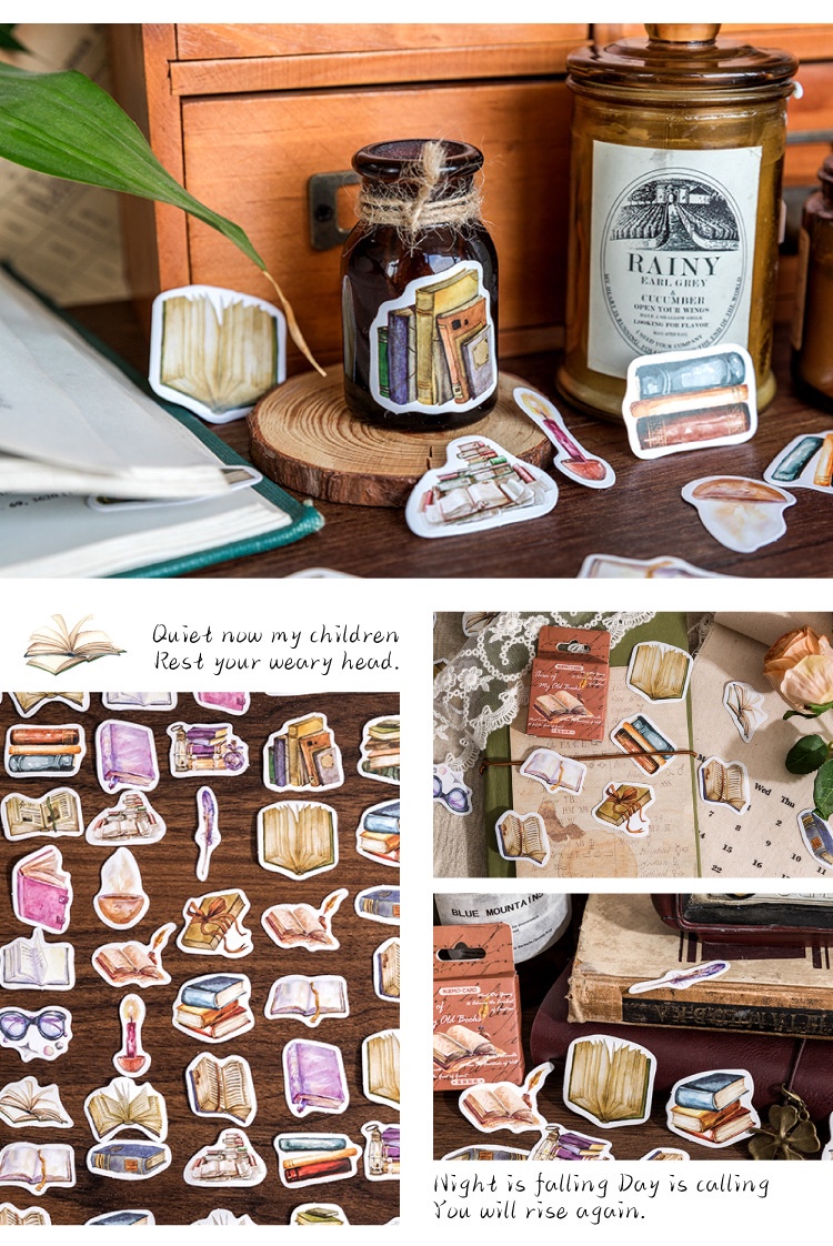 ENWEI 45 Pcs [Private Collection Series] Vintage Stationery Stickers ...